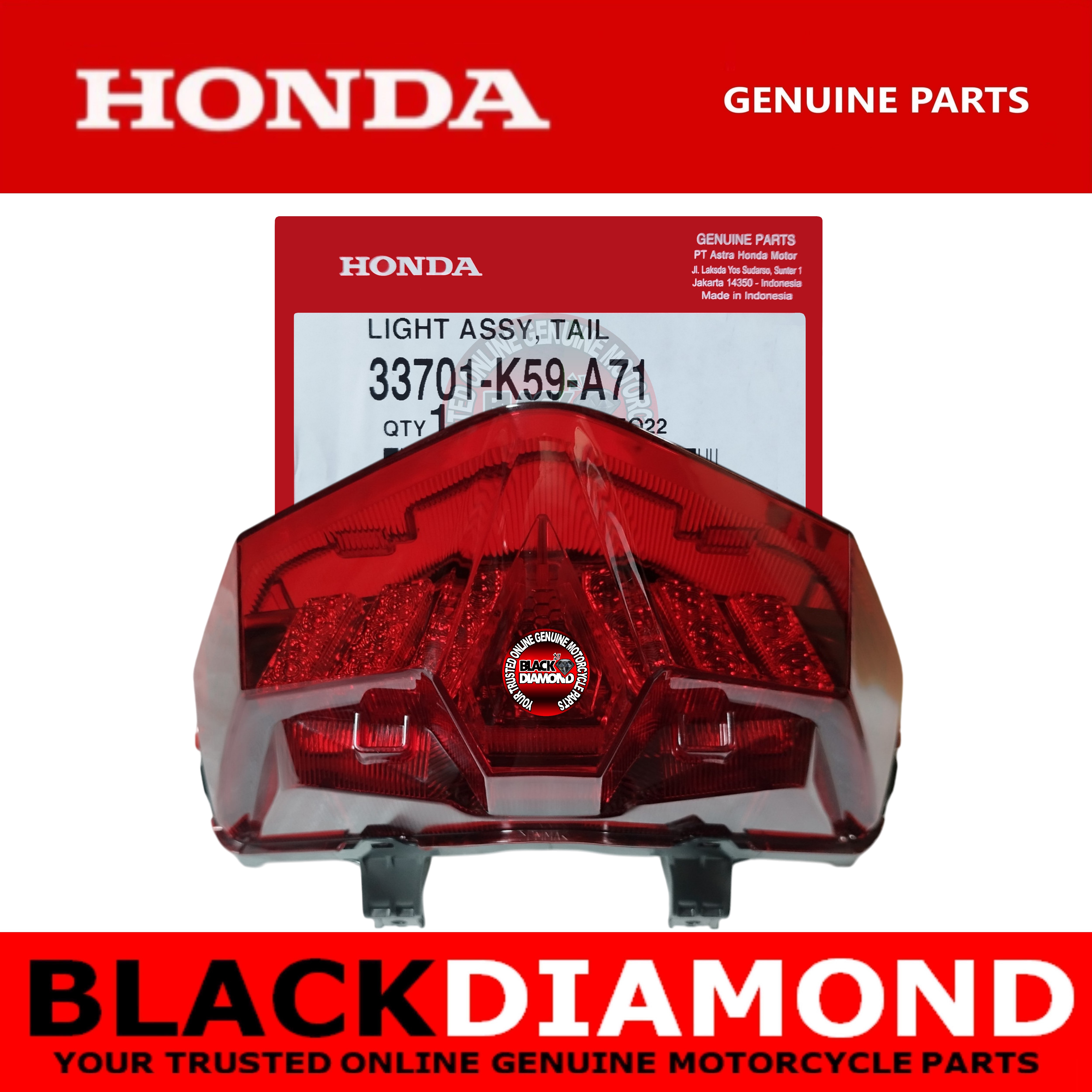 JOEY - ORIGINAL HONDA CLICK 125i/150i | TAIL/STOP LIGHT ASSEMBLY | PART ...