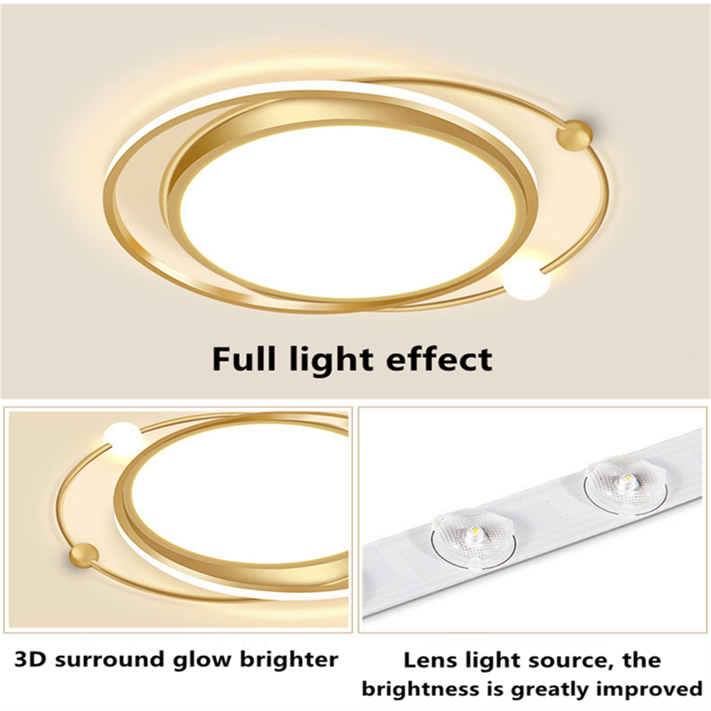 【Manila Stock】Tricolor Nordic Ceiling Light Bedroom Center Light ...