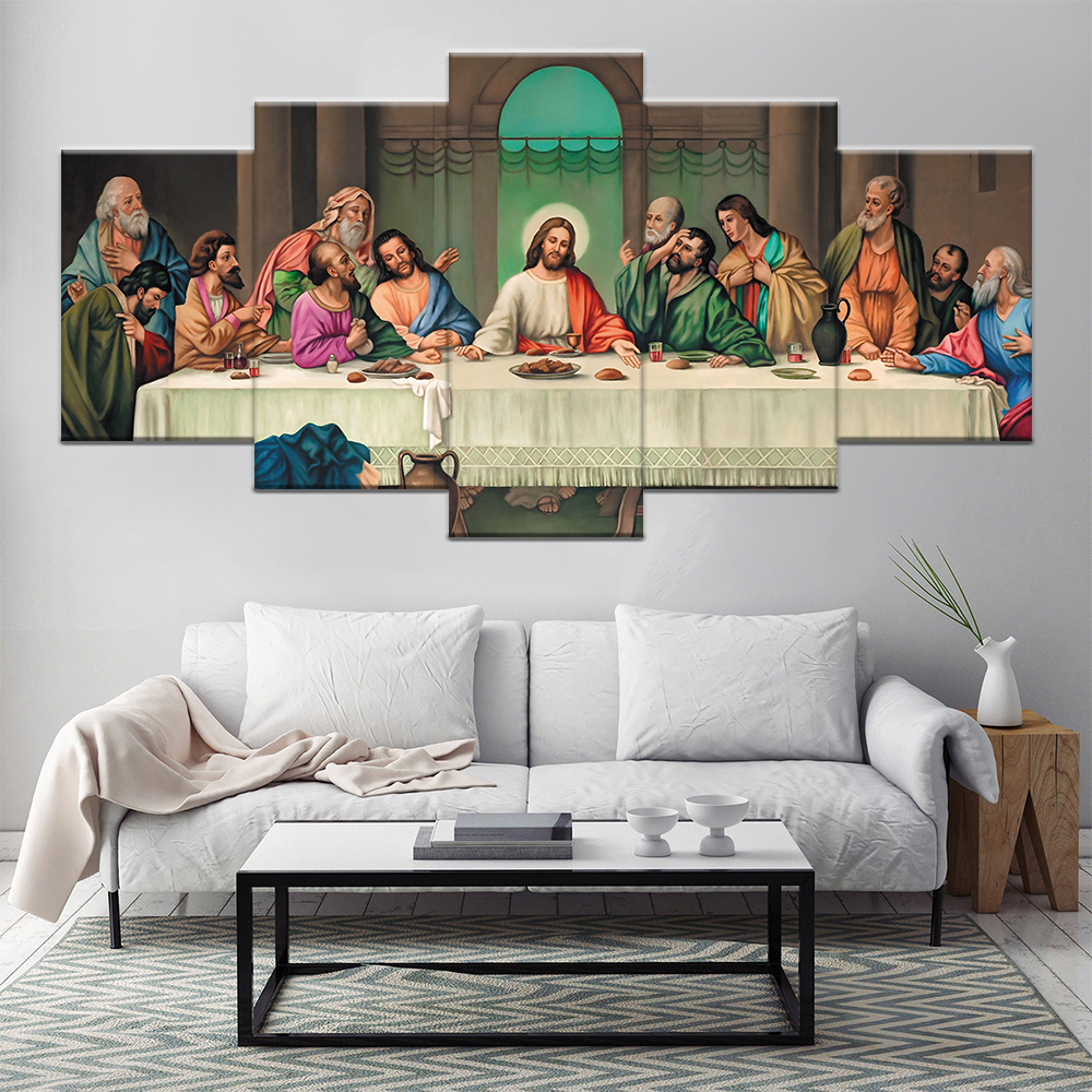 The Last Supper Poster 5pcs Jesus Stickers Wall Decor Picture Home ...