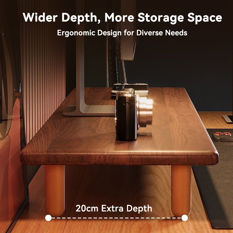 Computer Monitor Elevated Solid Wood Desktop Bracket Office Household ...