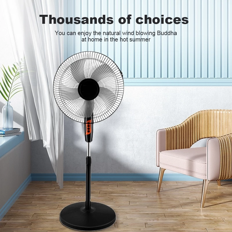 Electric fan 16 inch vertical fan 3-speed ultra large wind power, 5 ...