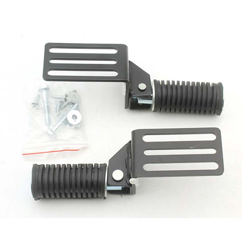 2pcs Universal Footstep Motorcycle Folding Pedal Foot Anti-Slip Hanging ...