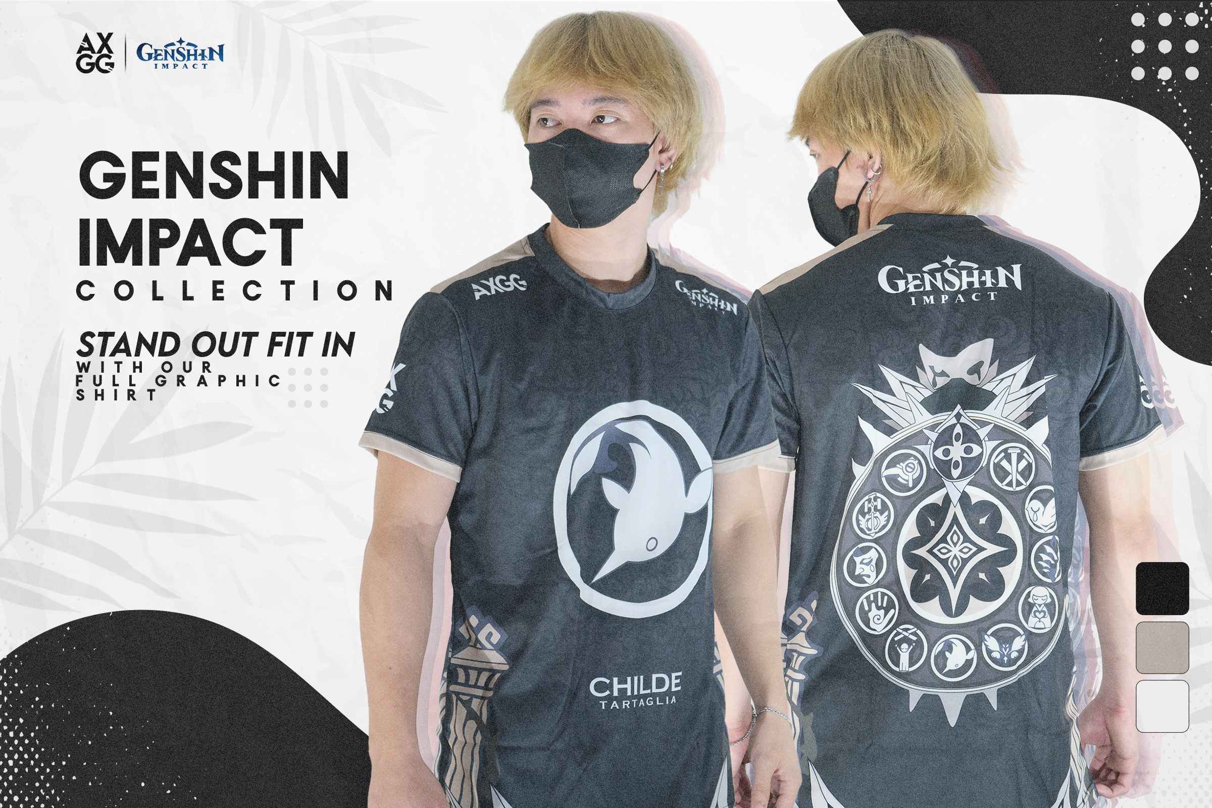 AXGG " Genshin Impact - Harbingers - The Captain " Gaming T-Shirt ...