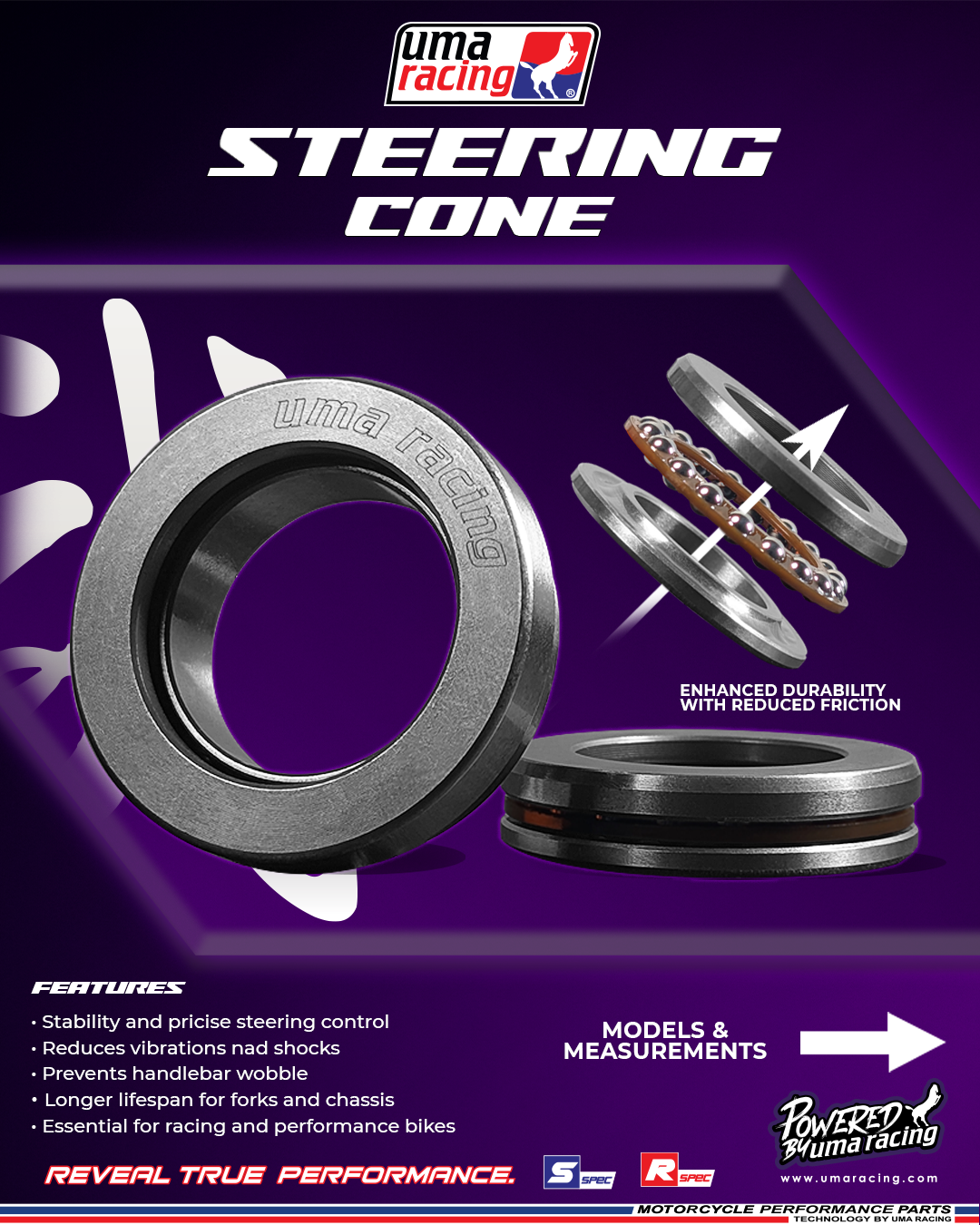 UMA Racing Steering Cone for Yamaha | Honda | Suzuki | Shopee Philippines