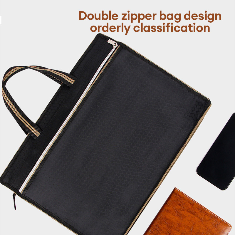 Large Capacity Briefcase Waterproof Folder Tote Bag Storage Handbag ...