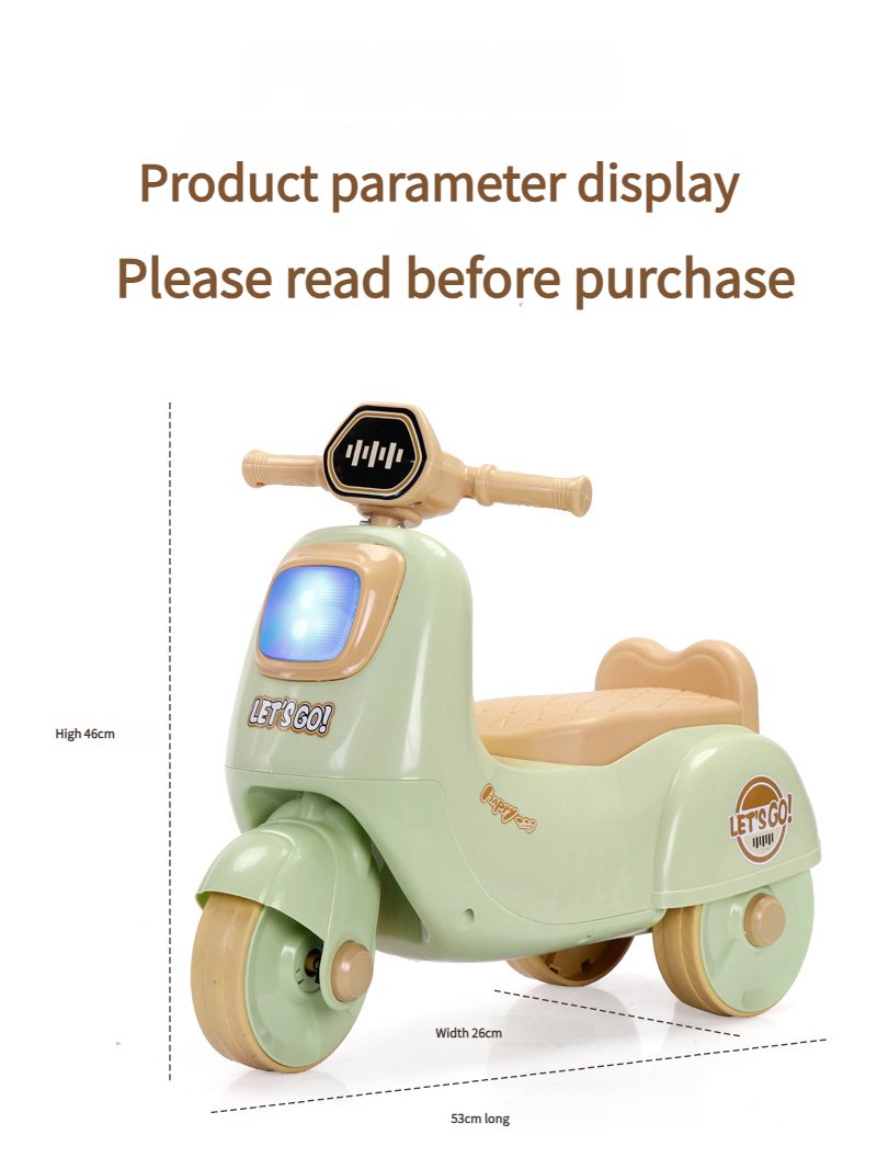 HUG Balance Motorcycle For Kids Ride-On Baby Motorcycle Toddler Car For ...