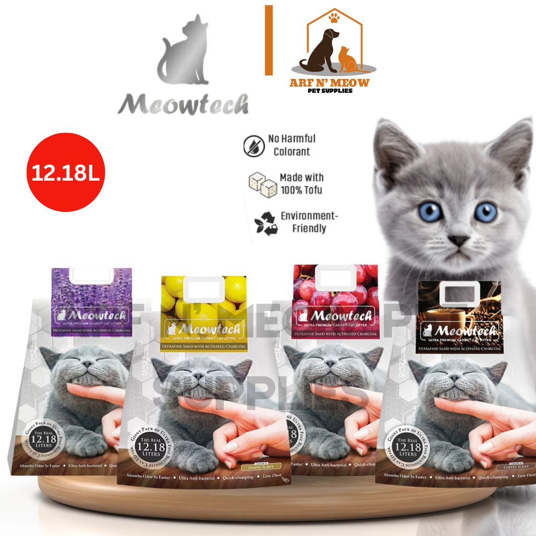 12.18L Meowtech Bentonite Cat Litter Ultra Neutralizer Dust Free Kitten ...