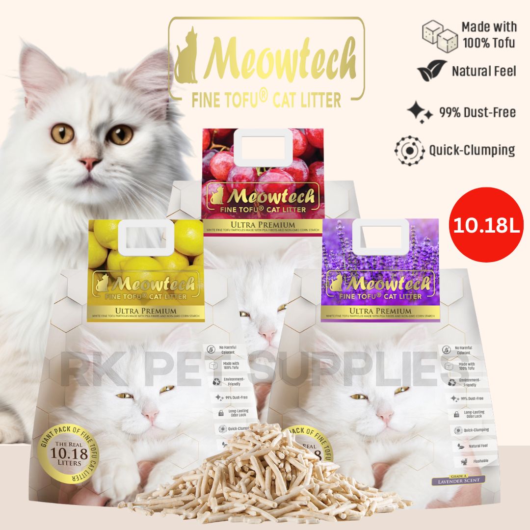 10.18L Meowtech Cat Litter Natural Fine Tofu Dust Free All Stages Adult ...