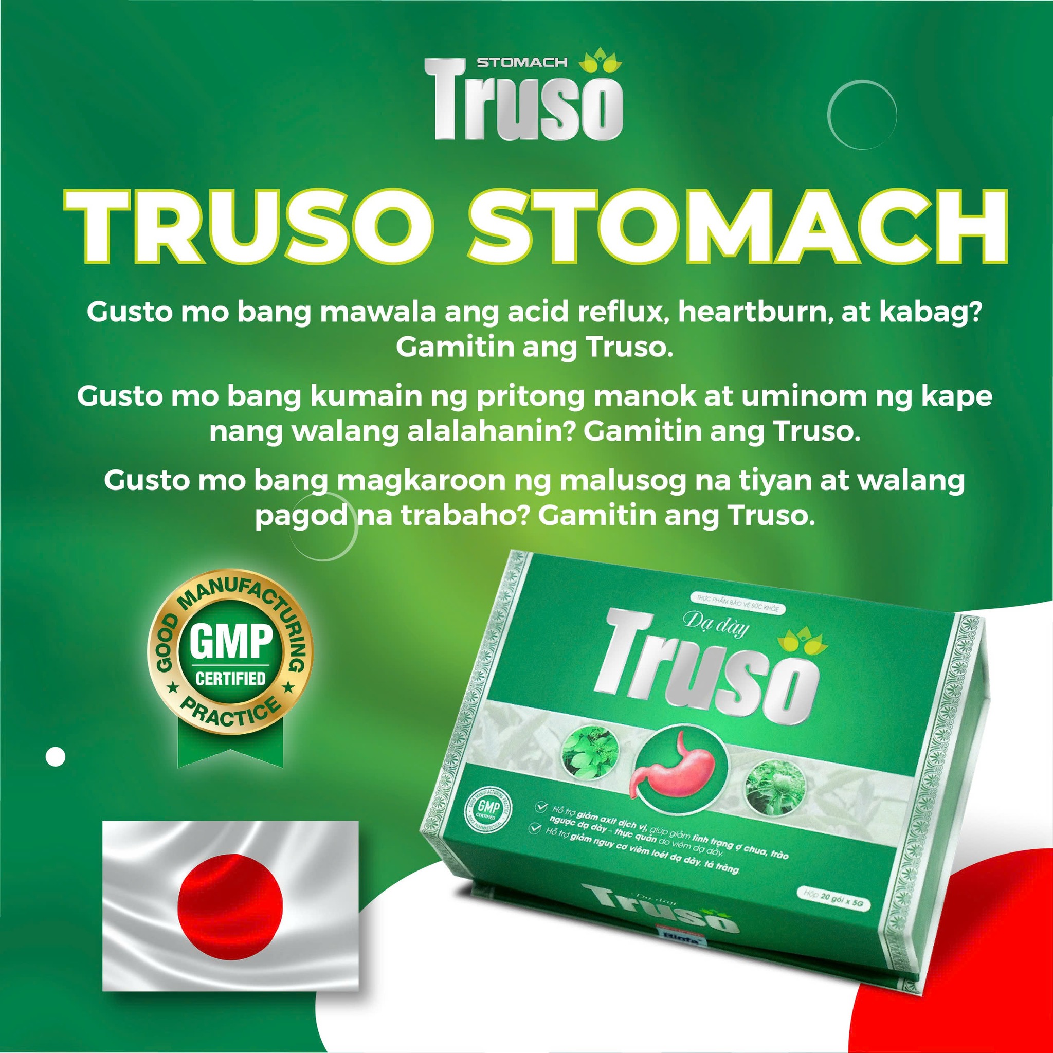 [Ready stock] TRUSO stomach herbal for acid reflux GERD & Bloating ...