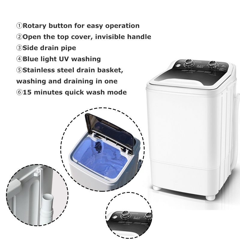 HOMEFUNN 8.8KG Washing Machine Top Load Fully Automatic Washing Machine ...