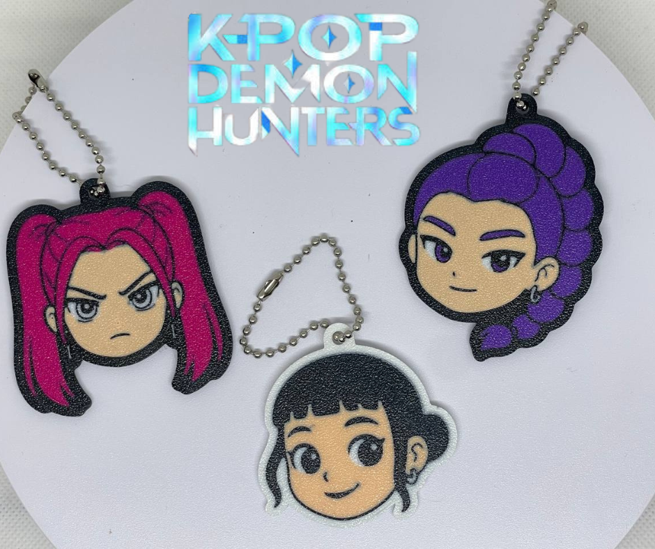 HERSLEEKLAB 3D PRINTED KPOP DEMON HUNTERS HUNTRIX KEYCHAIN RUMI MIRA ...