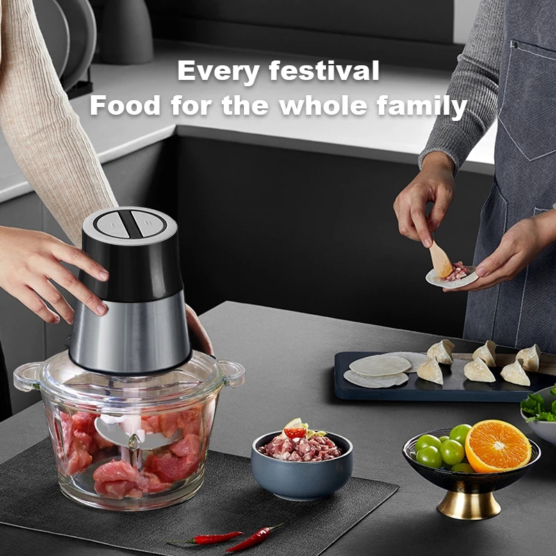 Yowxii Food Processor Electric Meat Grinder 3L/4L Multi Mincer ...