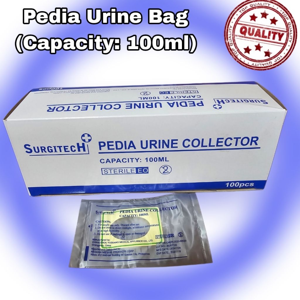 Pedia Urine Collector/Wee Bag/ Pedia Urine Bag ( Surgitech) 100pcs per ...