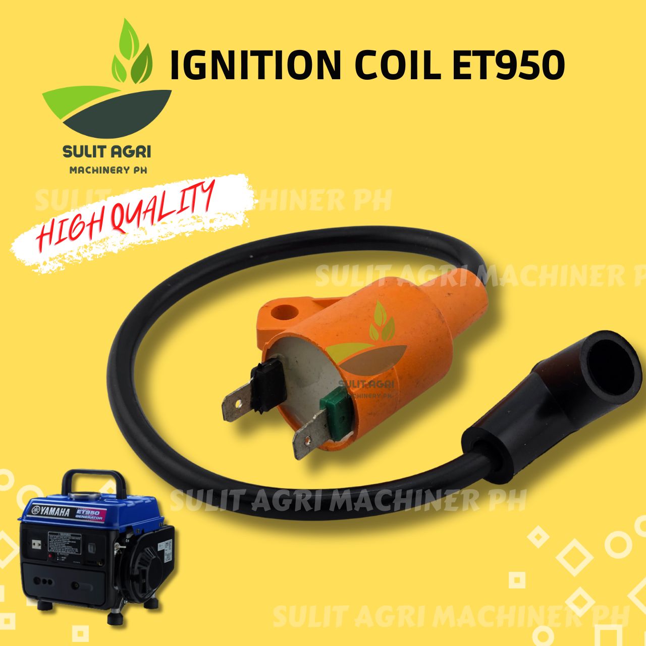 Ignition Coil for Generator ET950 650W-950W 2 Stroke Gasoline Generator ...