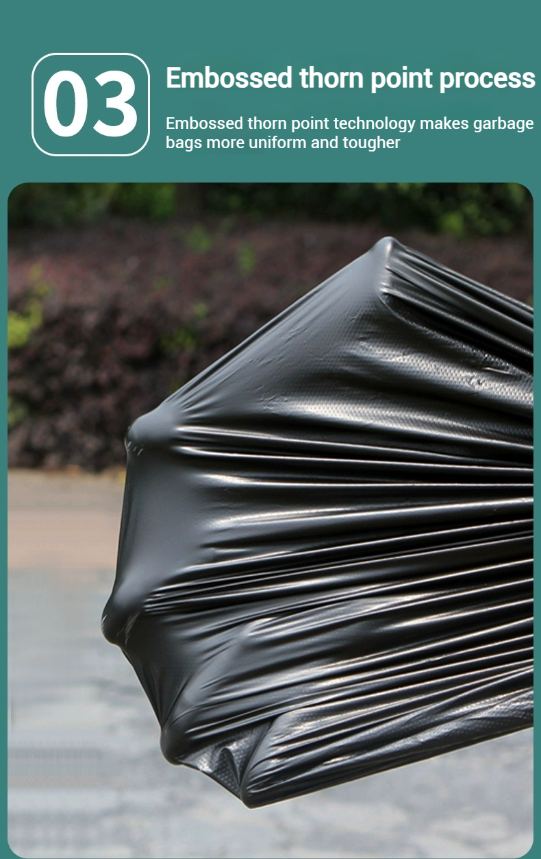 100pcs Trash bag Garbage bag Black (S/M/L/XL/XXL) Enlarged bag And Bag ...