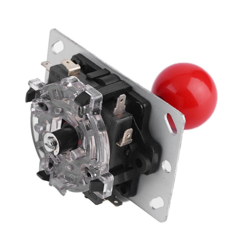 2Pcs DIY Classic 8 Way Arcade Game Joystick Red Ball Handle Smooth ...