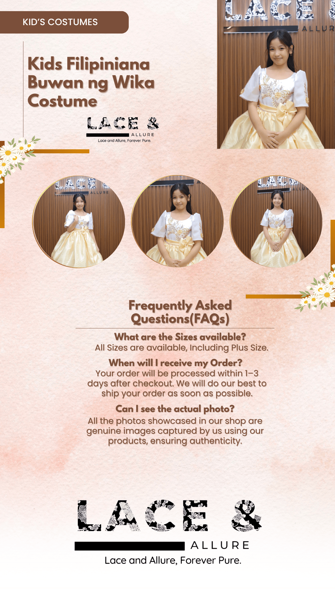 Kids Filipiniana Buwan ng Wika/United Nations Costume for Girls | Shopee Philippines