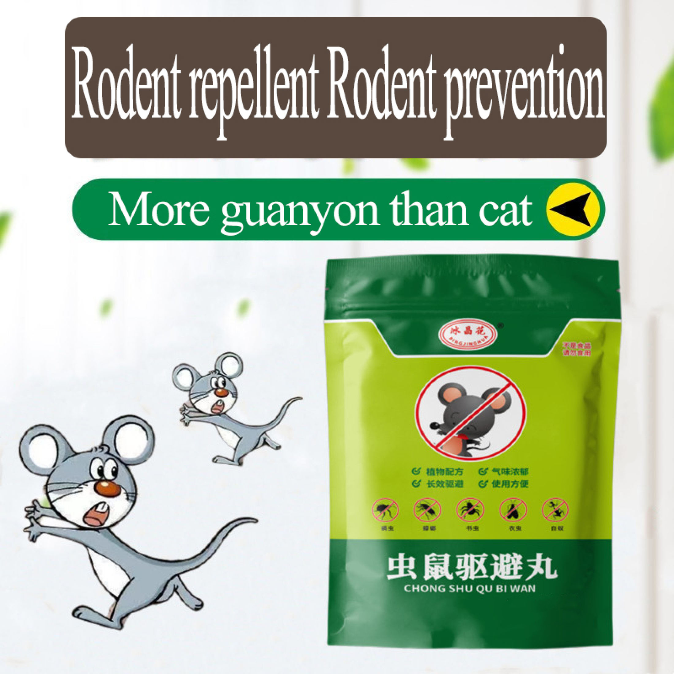Mouse Repeller Repellent Mouse Cockroach Insect Repellent Mothballs for ...