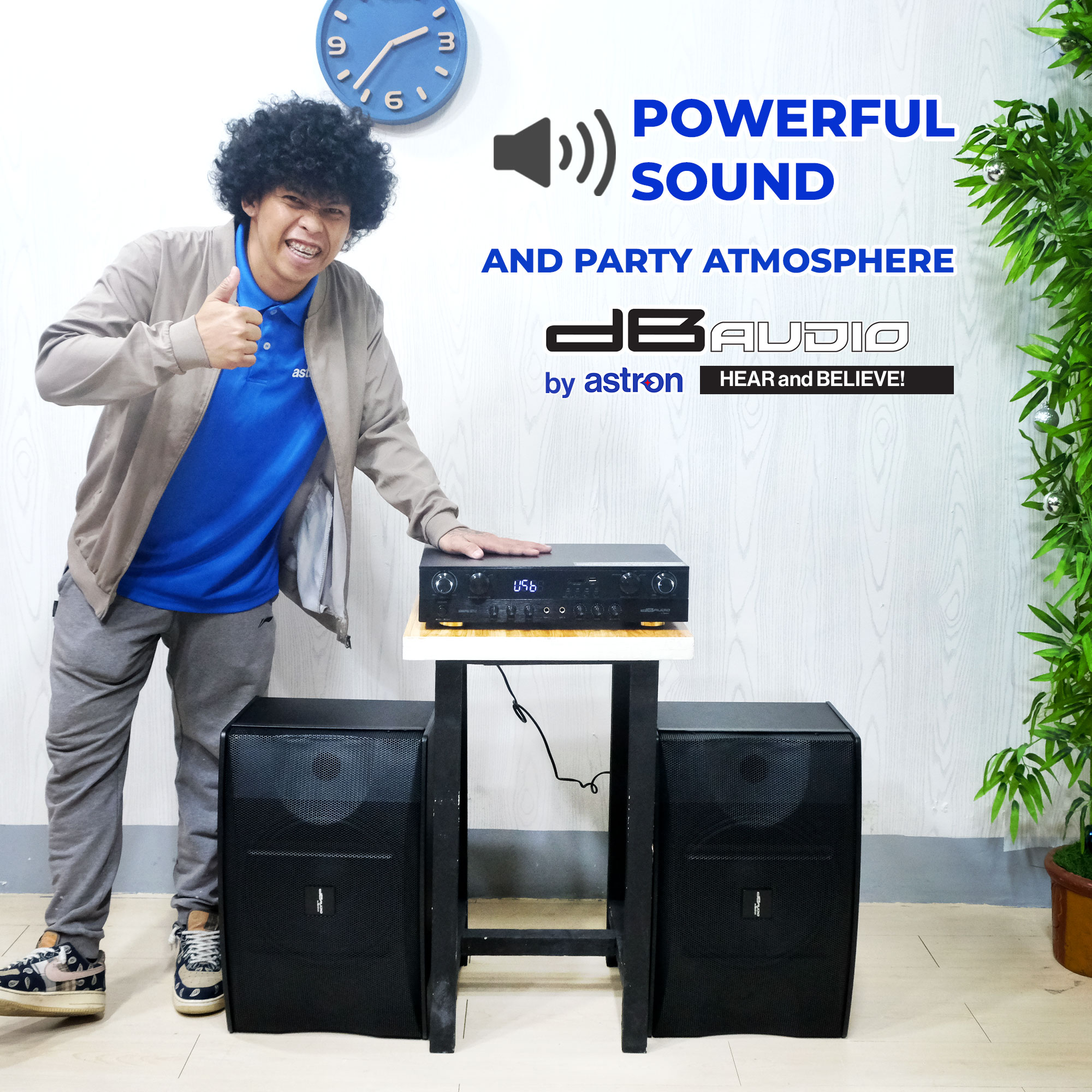 DB Audio by Astron HOMEPROSET 12 | 3 way amplifier speaker set | 12 ...