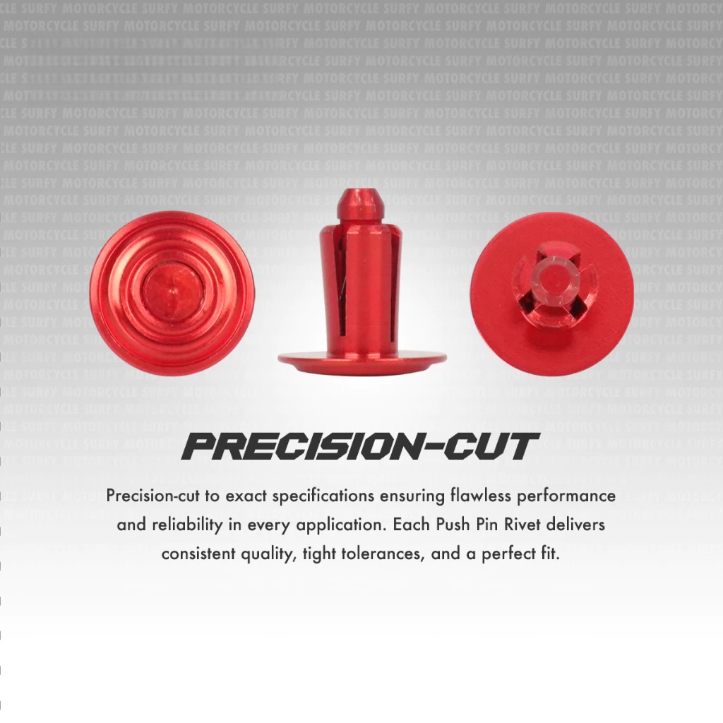 MotoHelix Precision Lock Push Pin Rivet CNC Aluminum M5x15 For ...