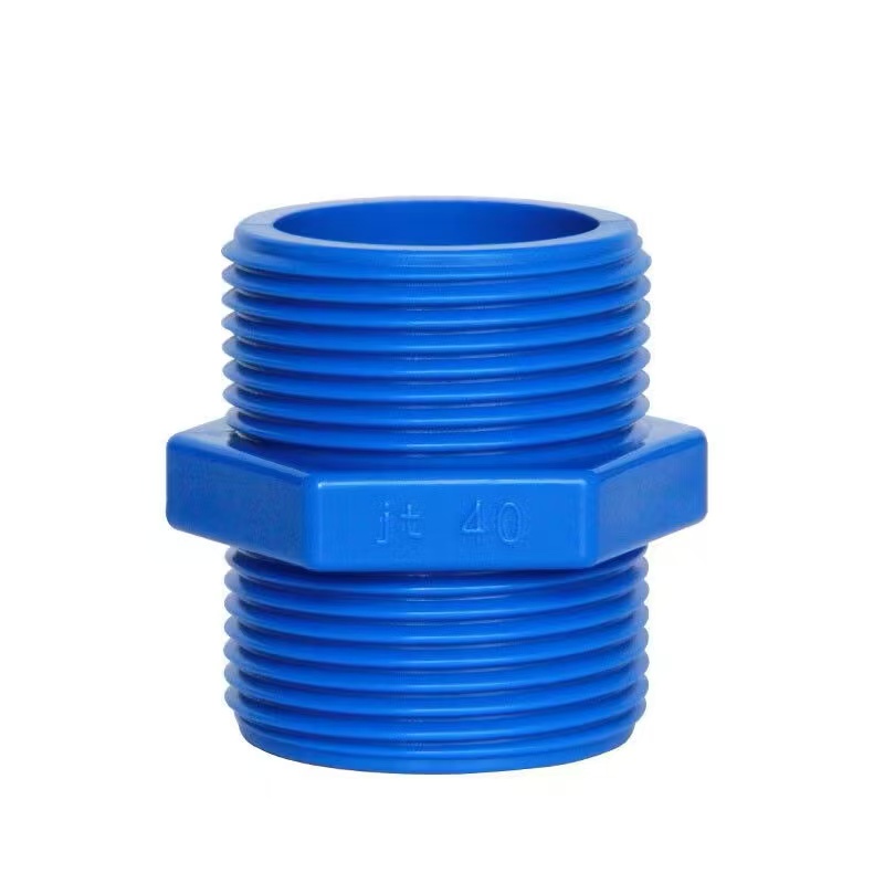 PVC Blue male adapter double thread pvc fittings quick adapters ...