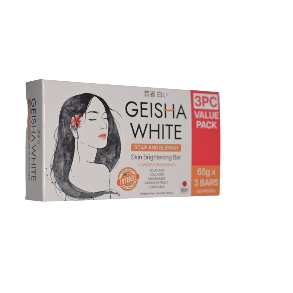BUNDLE Geisha White Intense & Classic x3pcs 65g Soap Pack Japan Formula ...
