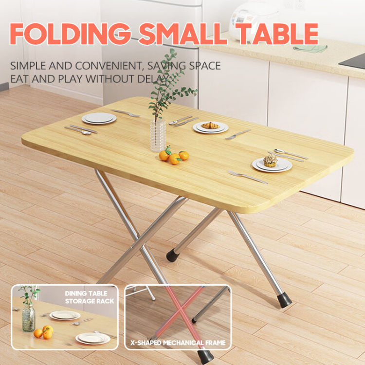 Folding Dining Table Simple Home Use Dormitory Rental House Square ...