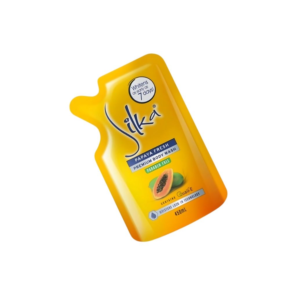 Silka Papaya Premium Whitening Body Wash 450 ml | Shopee Philippines