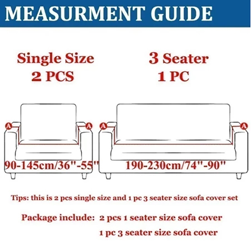 Foam gauze sofa cover, 3-in-1 sofa cover combination, telescopic sofa ...