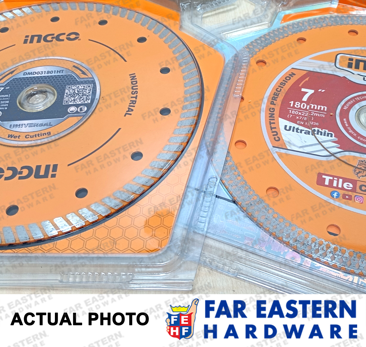 INGCO Diamond Cutting Disc 7" Ultra Thin Ultra Mesh | Turbo for Granite ...