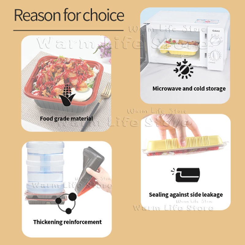 High quality thick red bento box with lid, 1/2/3/4/5 grid partition ...