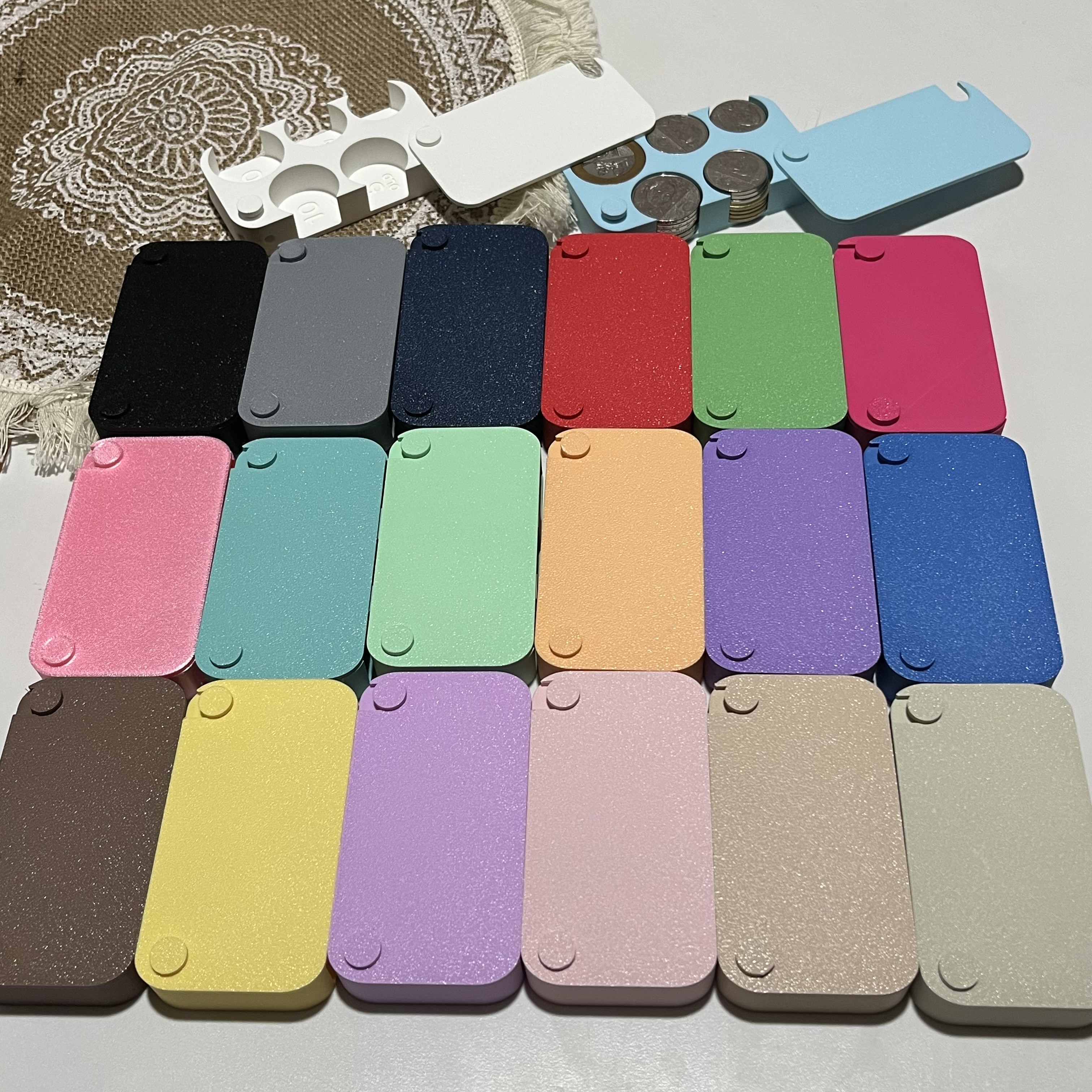 Coin Organizer Philippine Peso Coins with Combination of Pastel Colors ...