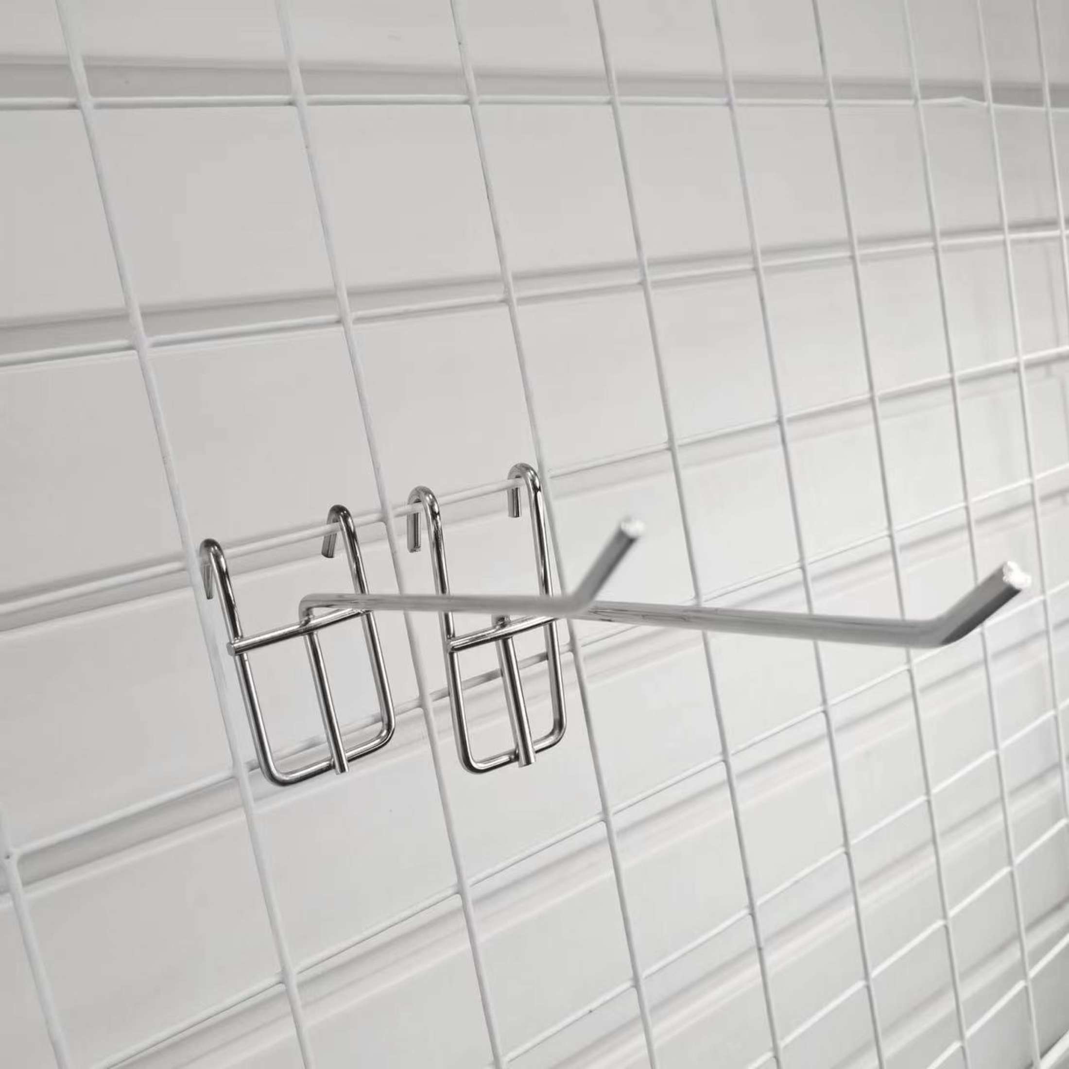 10pcs 10/15cm Supermarket Screen Hooks For Screen And Grid Wall Hanging ...