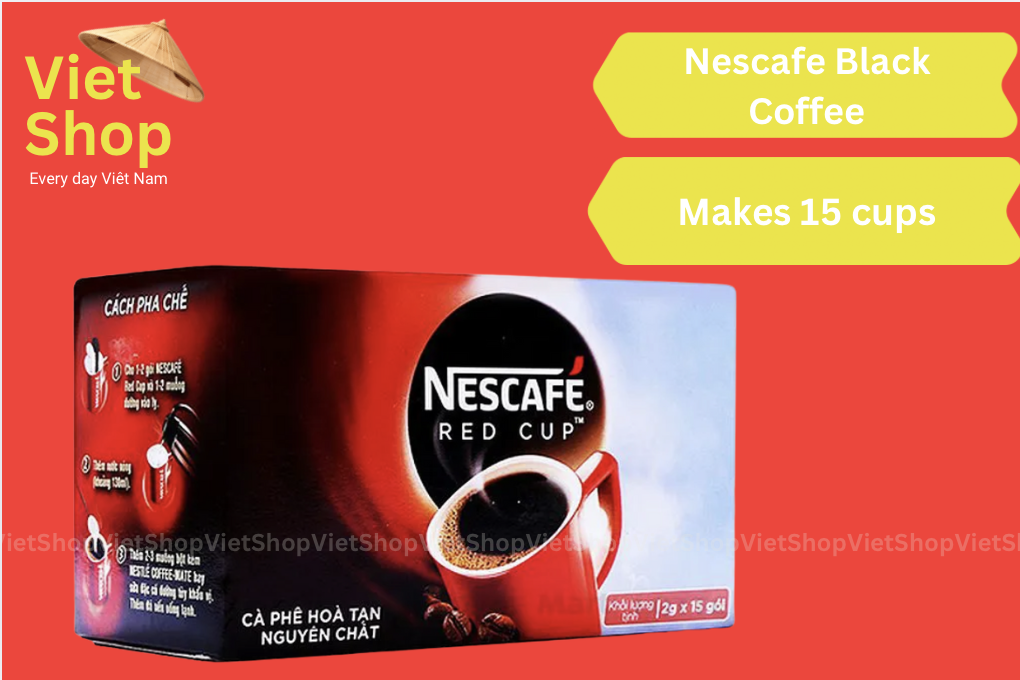 Vietnamese Nescaf Black Coffee 15 sachets | Shopee Philippines