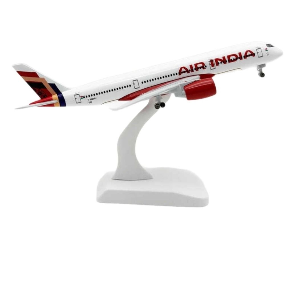 Air India A350 Diecast Aircraft Airbus Airplane with Landing Gears and ...