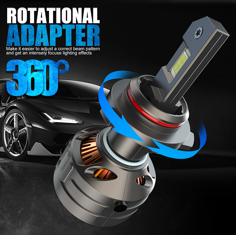 NeoGlow KRONOS 160W 36000LM Lighting LED Headlight 6500K – 2PCS H4/H11/9005 with CANbus, Plug ...