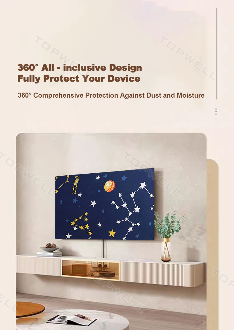 TV Dust Cover Elastic TV Cover 32/40/55 inches Television Cloth LCD ...