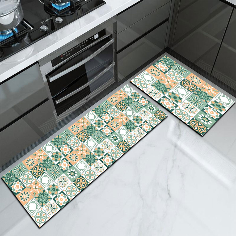 1pc national style Kitchen floor mat Diatomite Mat Non-slip Thicken ...