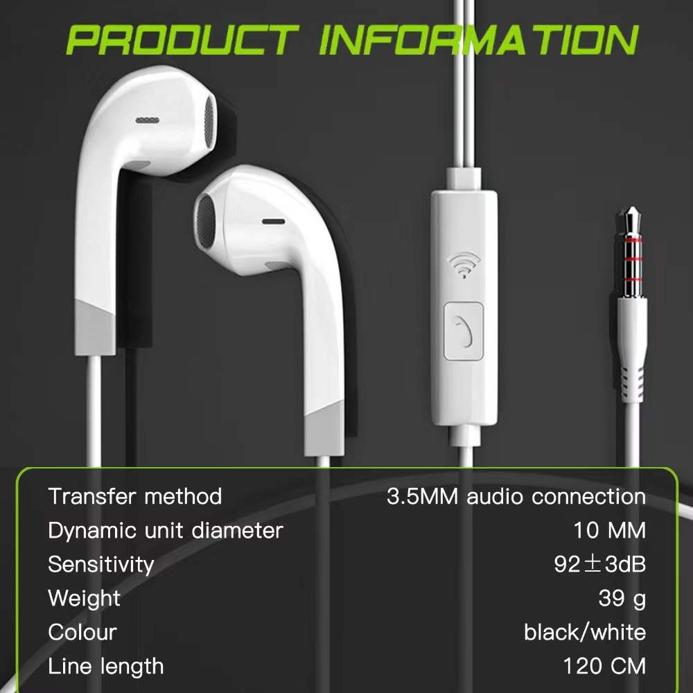 BAVIN HX850 3.5mm Universal Plug-in Wired Headphones High Quality Built ...