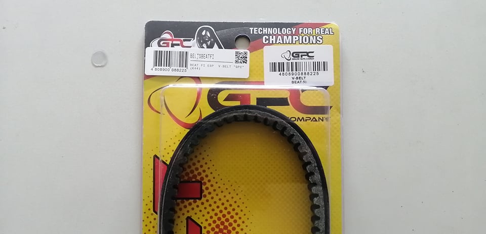 Honda Beat 110 Fi CVT V belt, Drive belt no. 23100-K44-V01- GPC brand ...