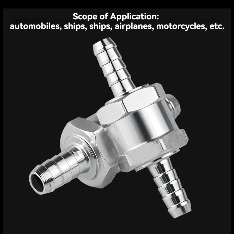Fuel One Way Check Valve Aluminum 6/8/10mm Non Return Valve Petrol ...
