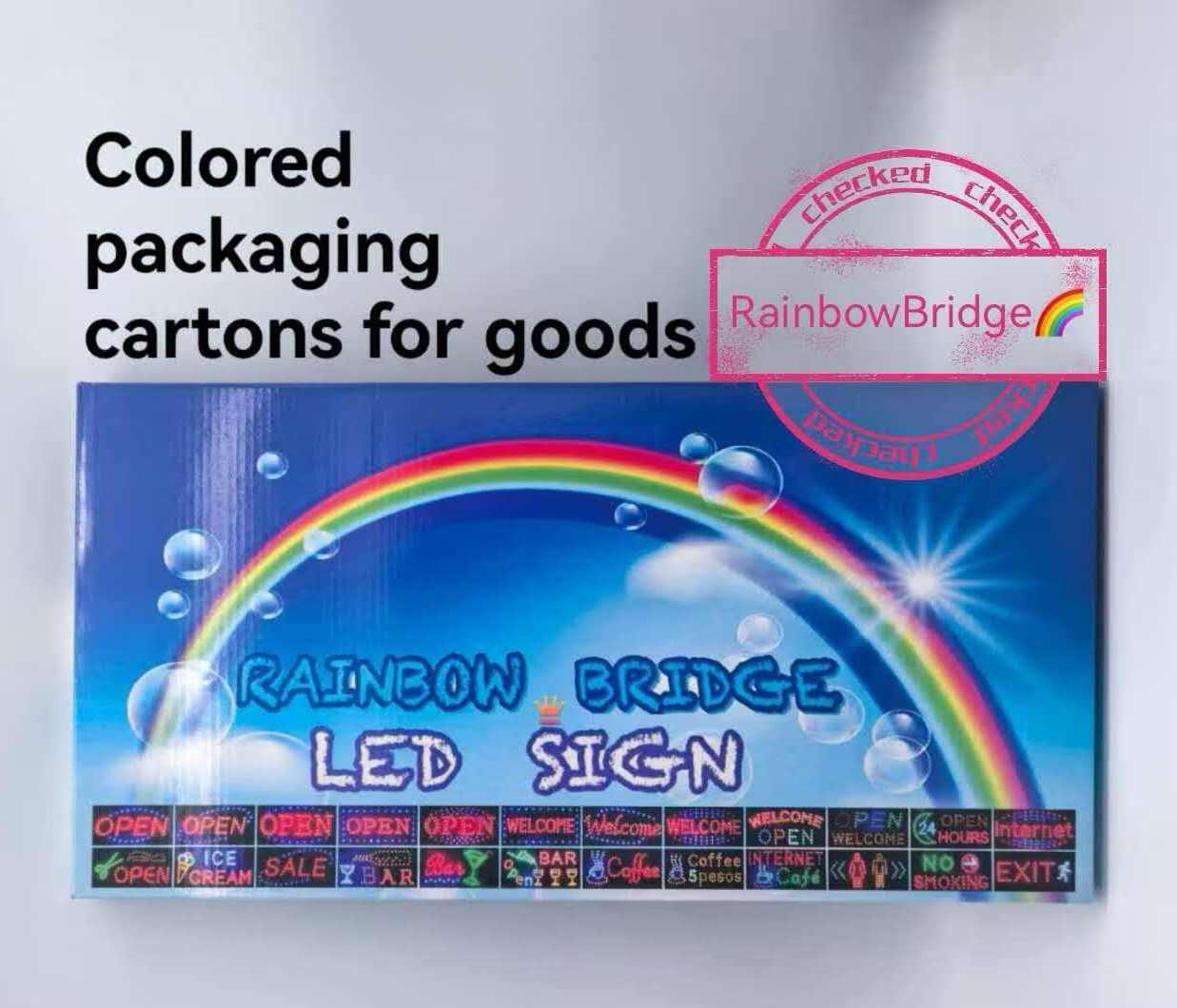 RAINBOW BRIDGE PISO WIFI - LED SIGNAGE (New2288-Small-Large) #SIZE ...