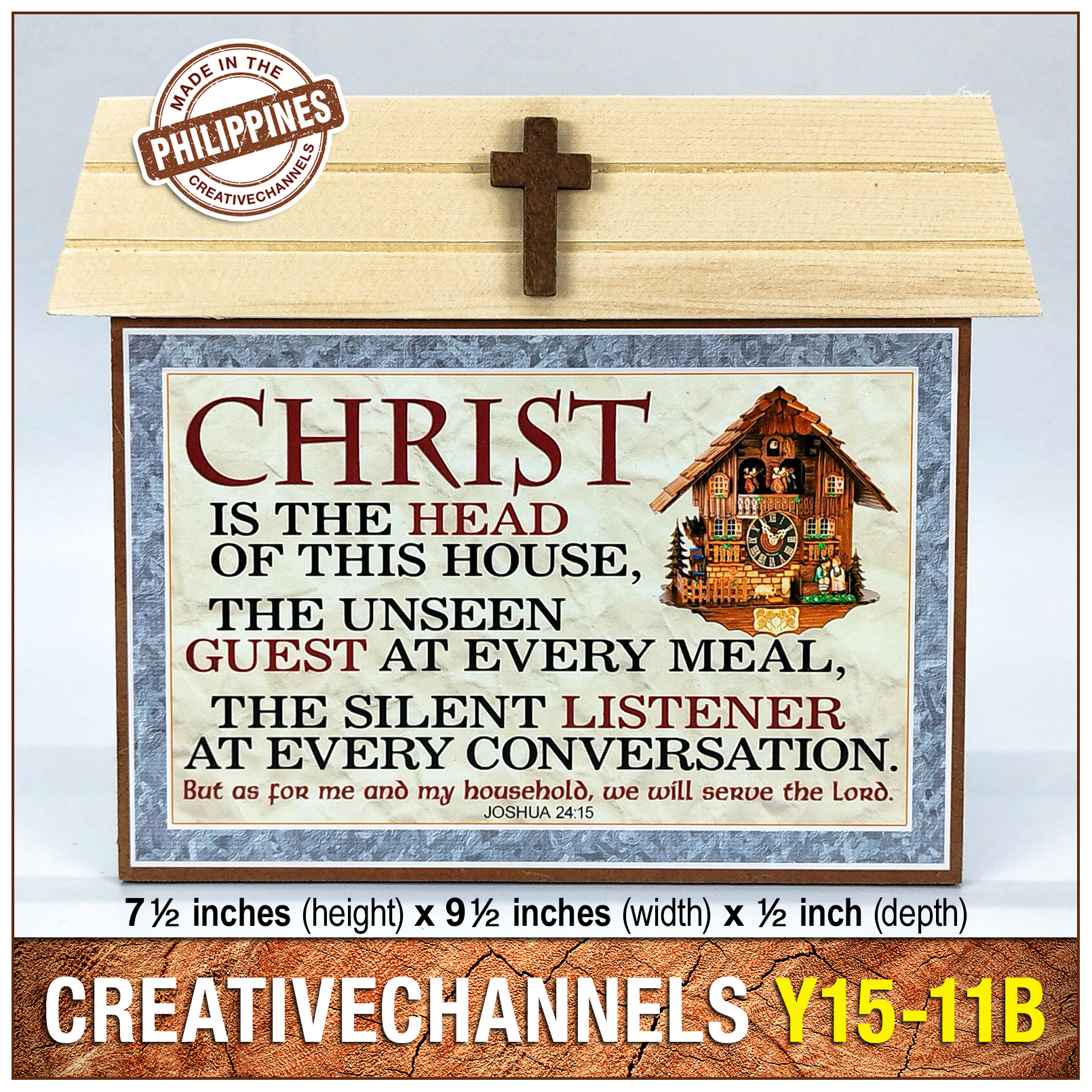 CreativeChannels Wooden Wall Decor, Y15-11, Bible Verse Wall Decor ...