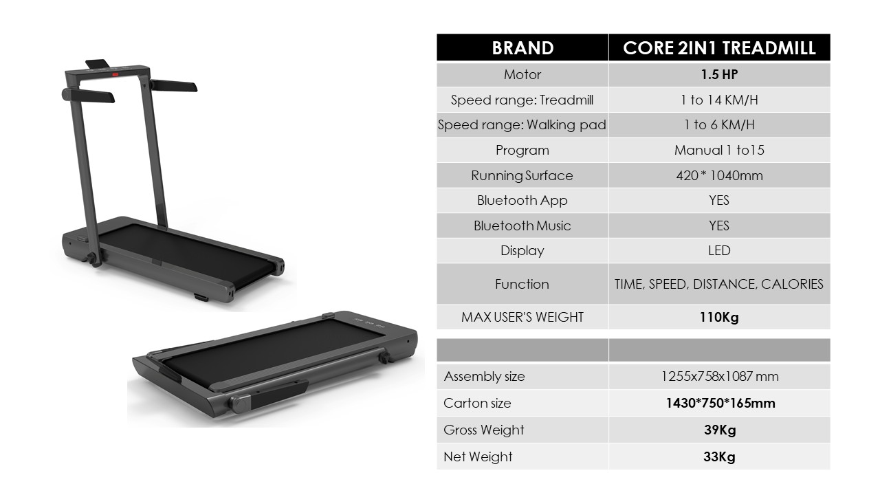 Core YT108 2 in 1 Treadmill | Shopee Philippines