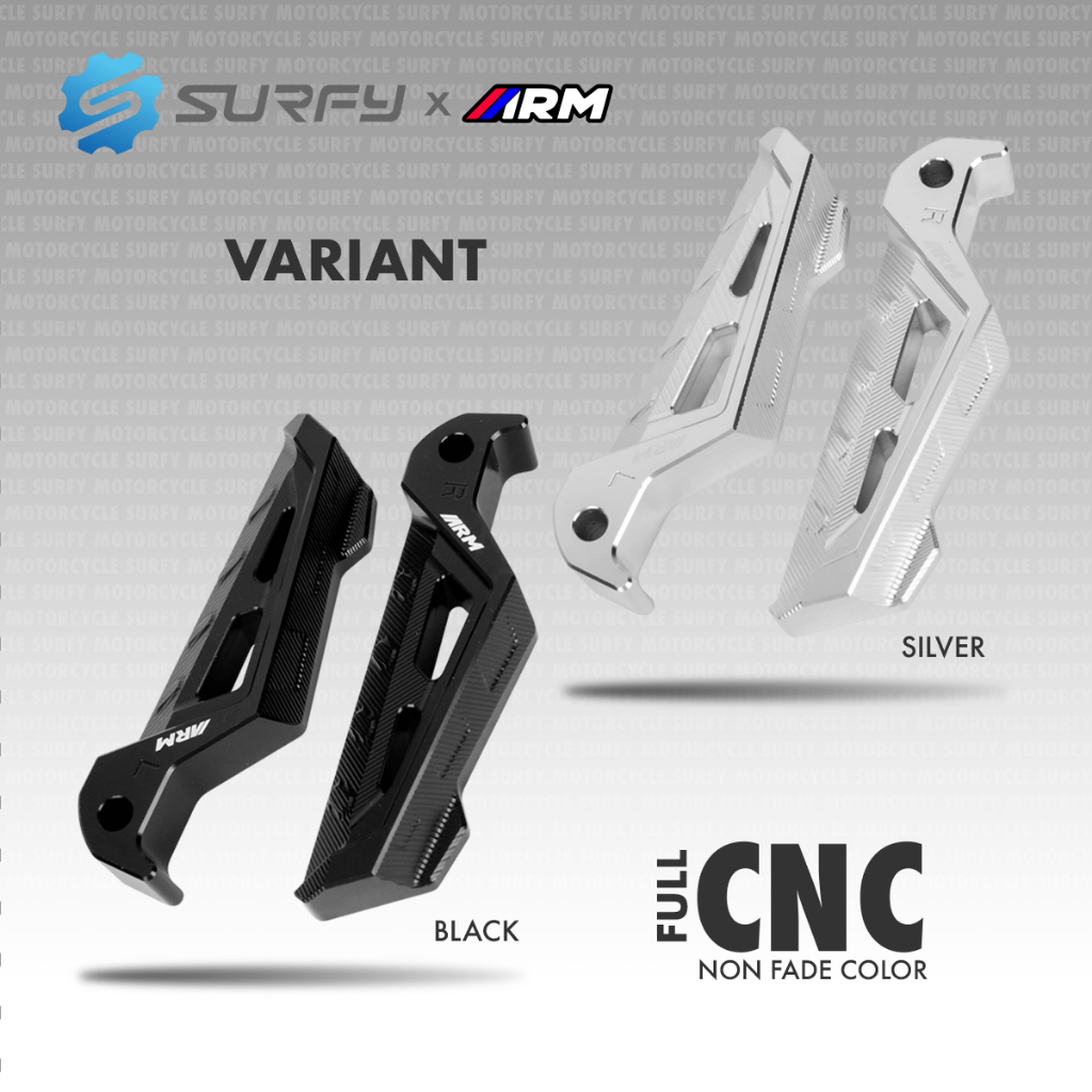 ARM Passenger Footrest For Nmax Aerox v1&v2 Full CNC Rear Pedal Anti ...