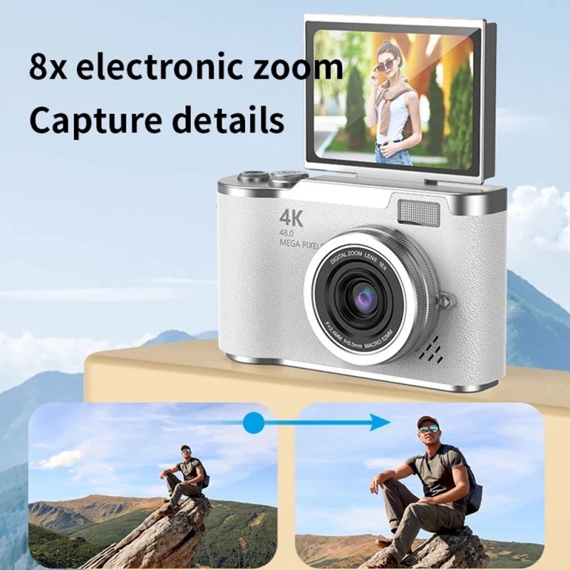 4K Digital Camera For Photography Vlogging 8X Digital Zoom 2.4 Inches ...