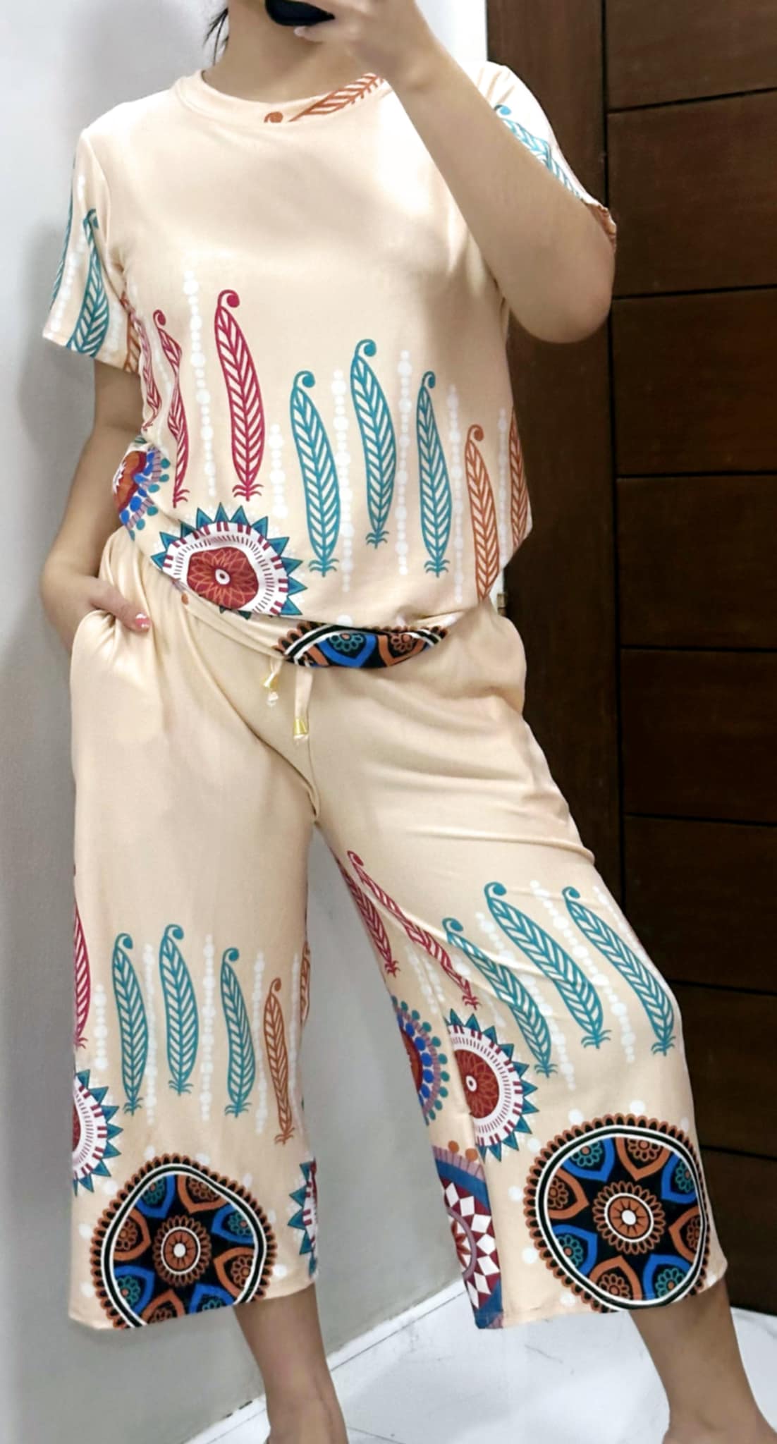 SQUAREPANTS TOKONG SENEPA TERNO WIDE LEG SET adult FIT up to lARGE WIDE ...