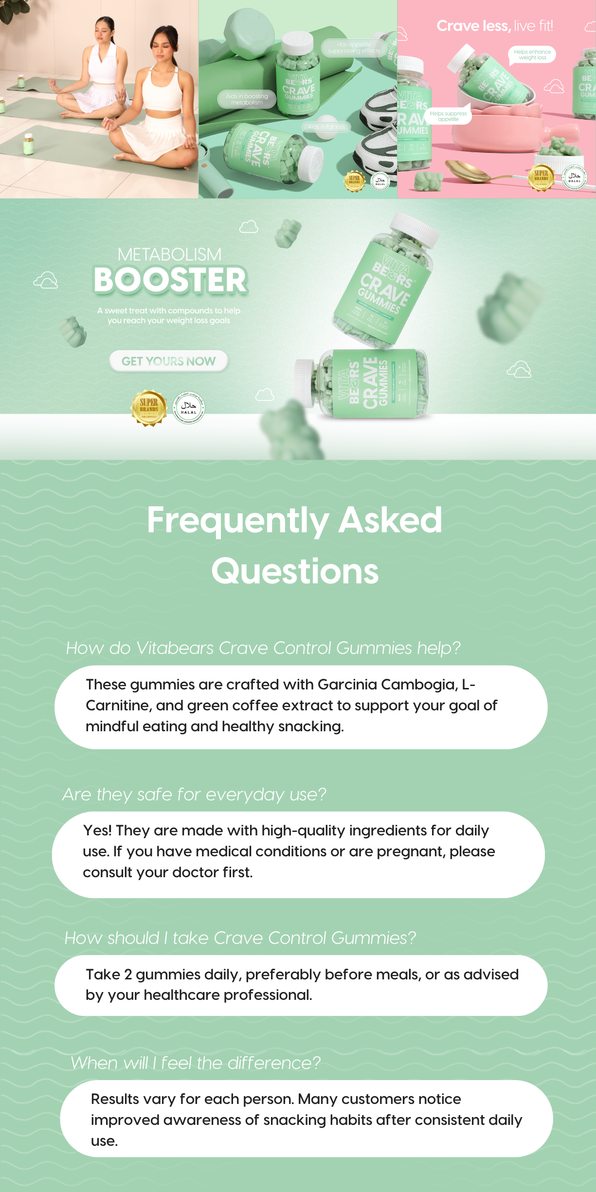 Vitabears Crave Control Gummies 60s — Appetite Suppressant, L Carnitine ...