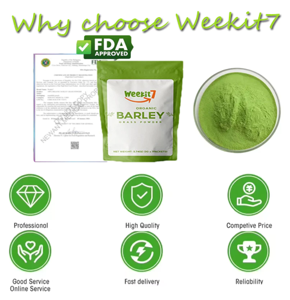 【BUY 3 GET 1】Weekit7 Barley Grass Slimming Tea Healthy Detox organic ...