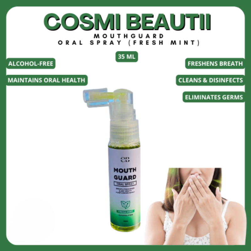 CB 35ml Mouth Guard Oral Spray Fresh Mint Mouth Moisturizing Spray | Shopee Philippines
